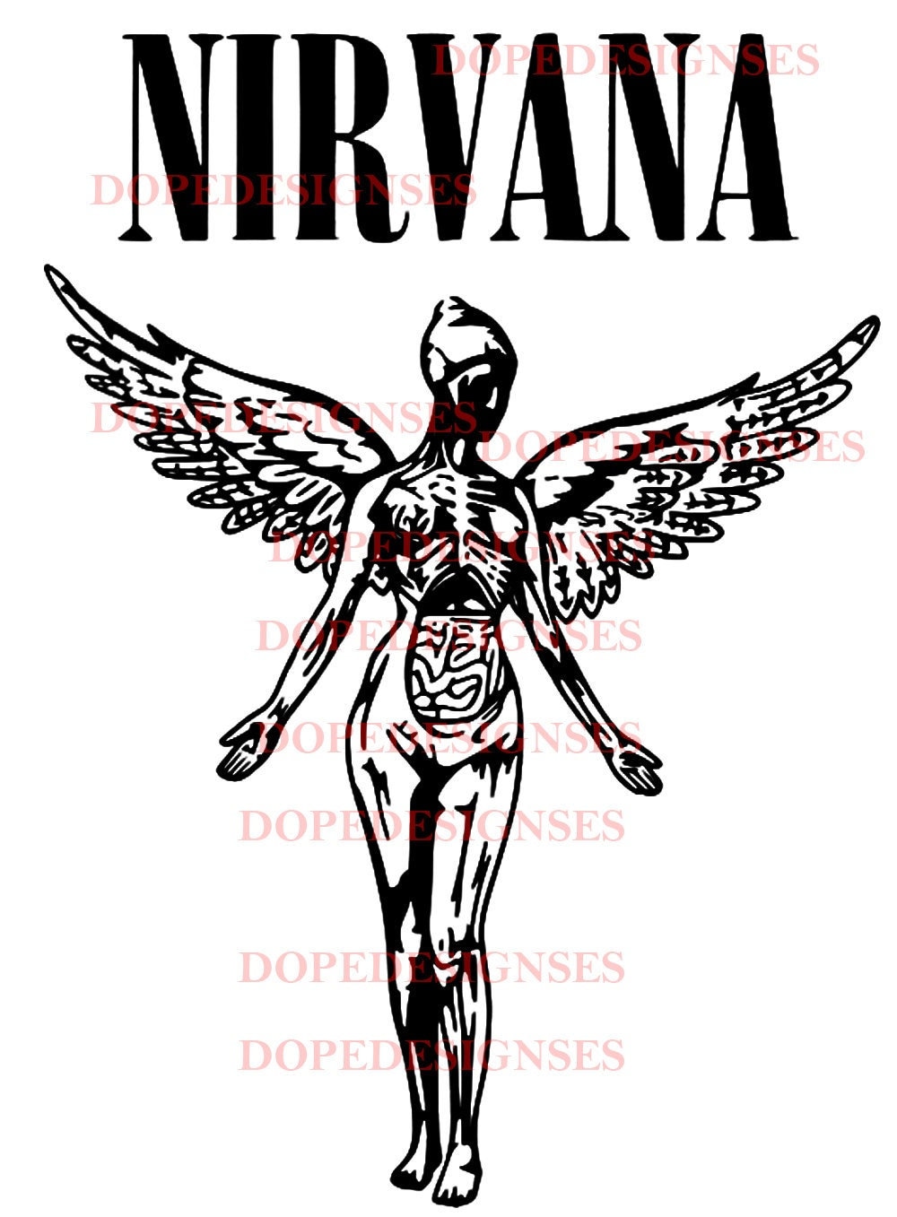 Nirvana Logo Pngsvg L Nirvana Band Png L Nirvana Art L Etsy Italia
