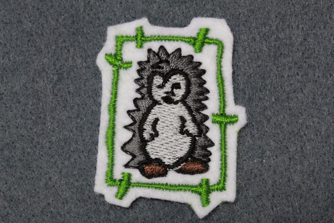 Patch Igel auf Filz zum Aufnähen / gestickt - Etsy.de