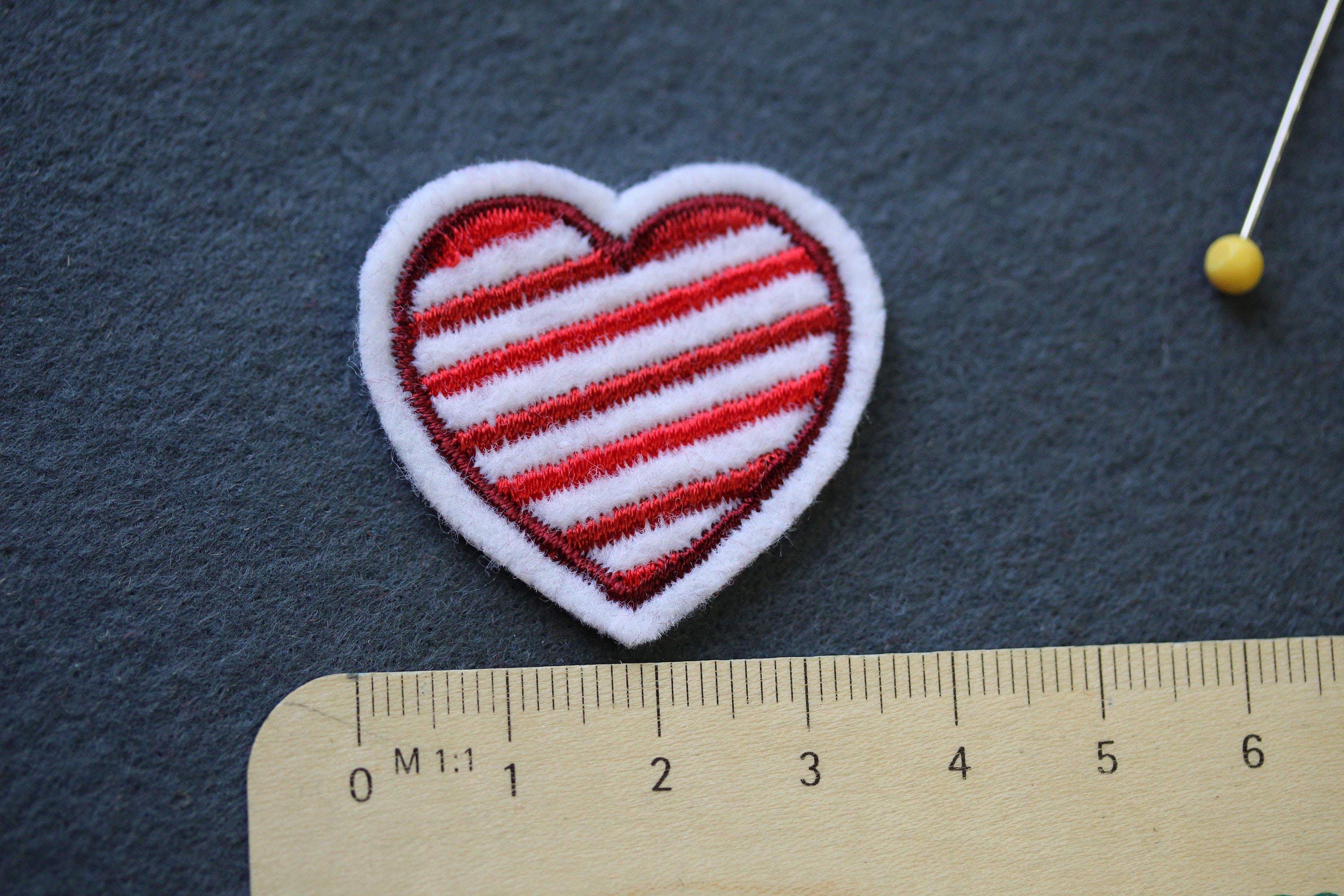 Patch Heart on Felt for Sewing / Embroidered - Etsy UK
