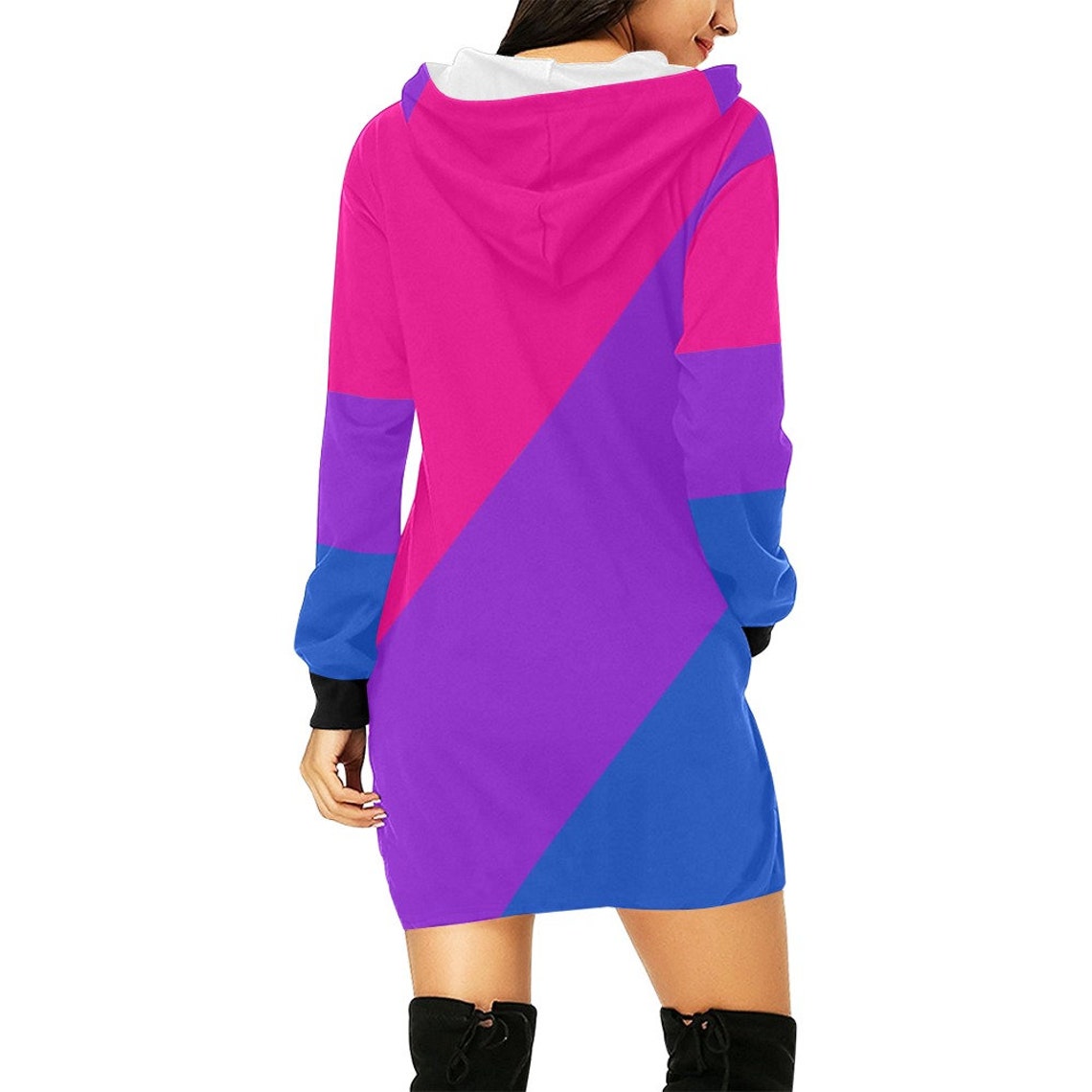 Bisexual Pride Lgbt Hoodie Mini Dress Lgbt Bi Pride Month Etsy