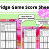 Bridge Game Score Sheets, Printable Bridge Score Pad, Bridge Score Card ...