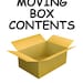Moving Box Contents Printable, Moving Planner, Moving Organizer, Moving ...