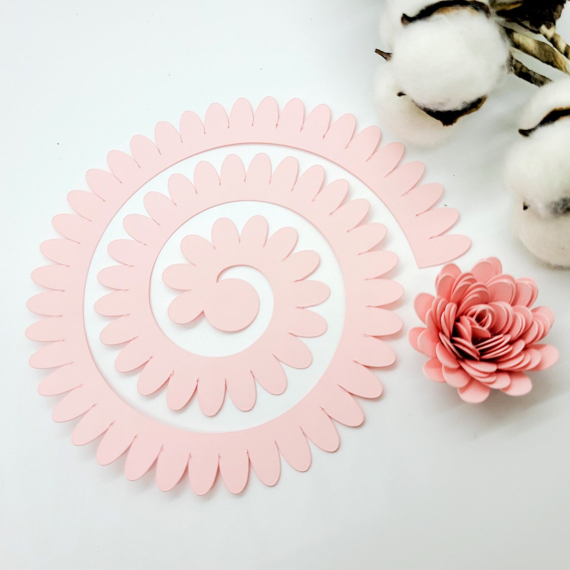 20pcs Pre-cut Paper Flowers Unrolled Paper Flowers Paper | Etsy