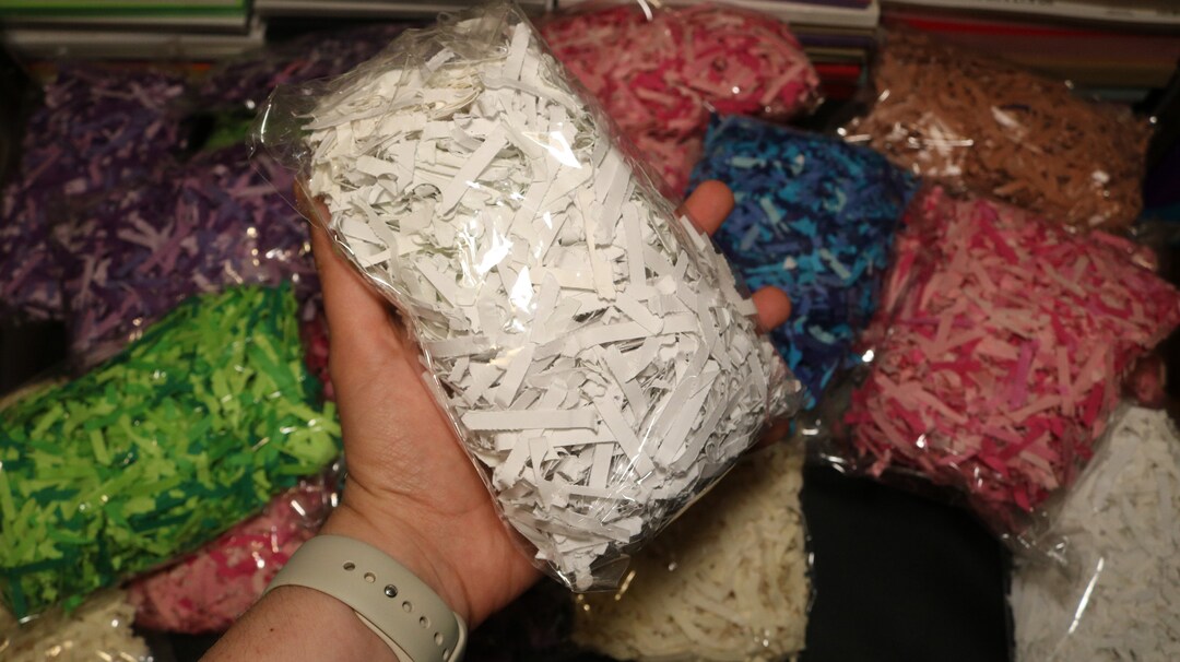 Shredded Paper for Box Filler Eco-friendly Packaging Material Craft ...