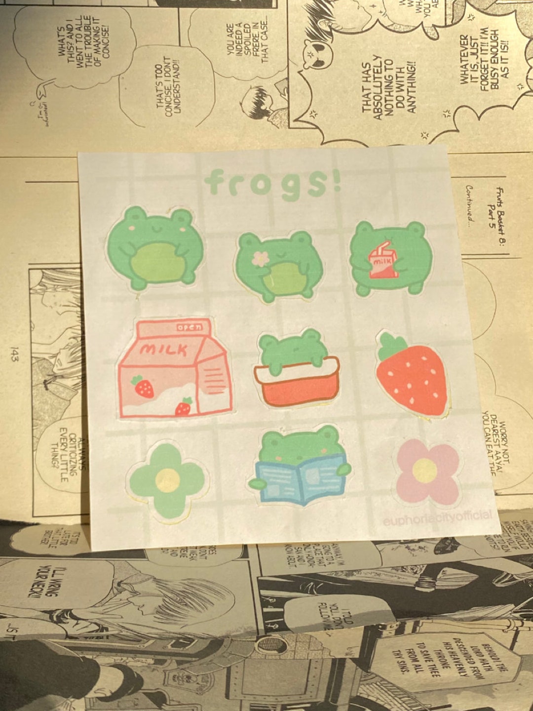 Frog Sticker Sheet Journaling Stickers Deco Stickers - Etsy