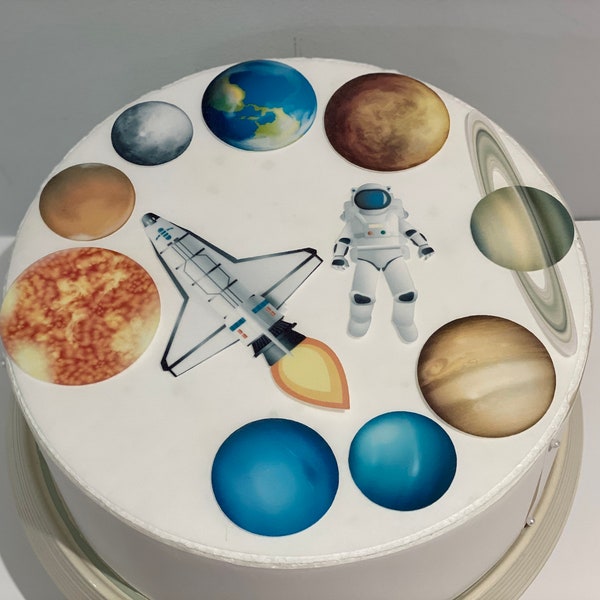 Solar System Cake Topper - Etsy