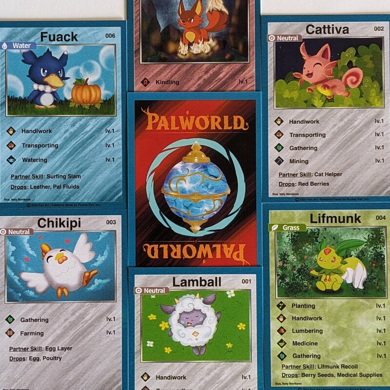 Palworld Cards - Etsy