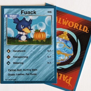Palworld Trading Cards, Fan Art 6-pack - Etsy