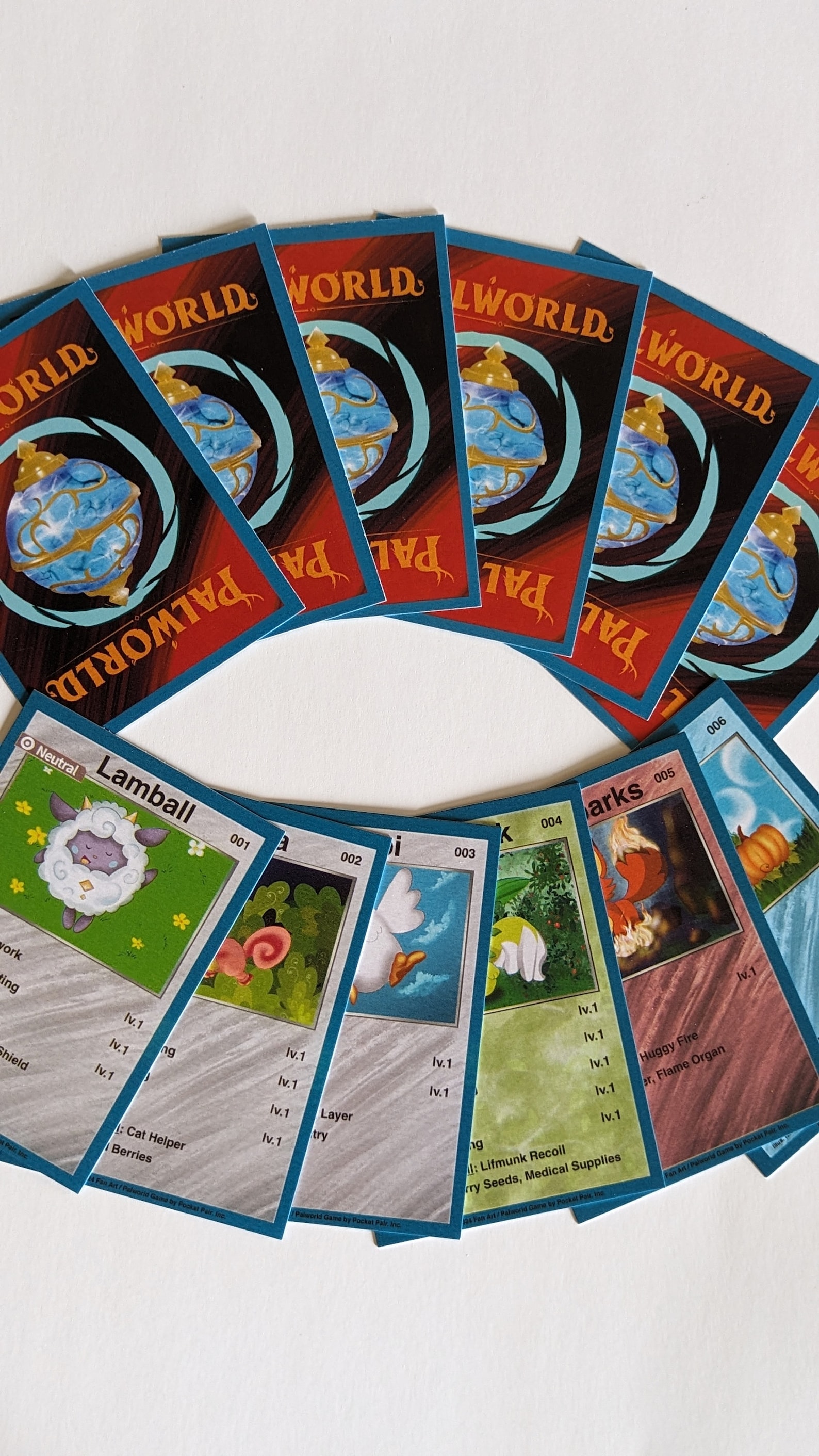 Palworld Trading Cards, Fan Art 6-pack - Etsy
