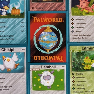 Palworld Trading Cards, Fan Art 6-pack - Etsy
