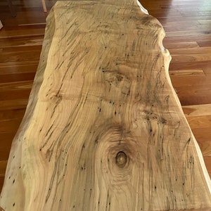 Live Edge Waterfall Wormy Maple Coffee Table - Etsy