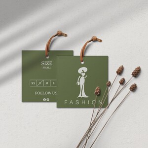 Custom Hang Tags Full Color 2 Side Printing , Clothing Hang Tag , Brand ...