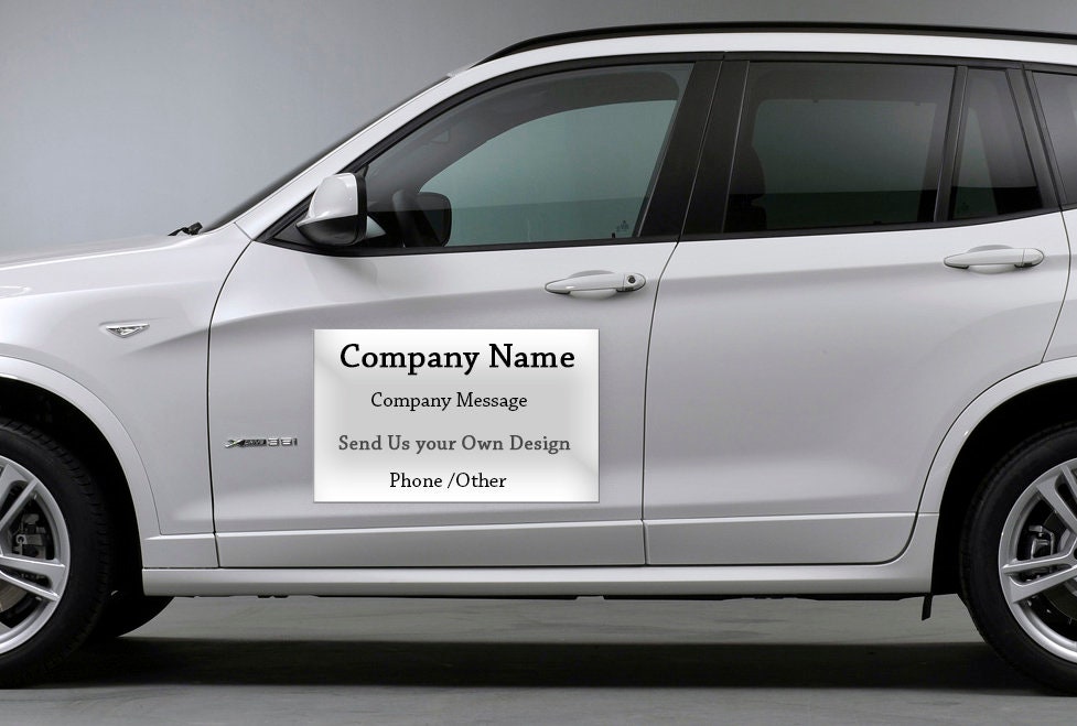 Custom Car Magnets Personalize Your Message-full Color Print - Etsy
