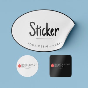 Custom Circle LOGO Stickers, Labels With Your Business Logo, Shop ...