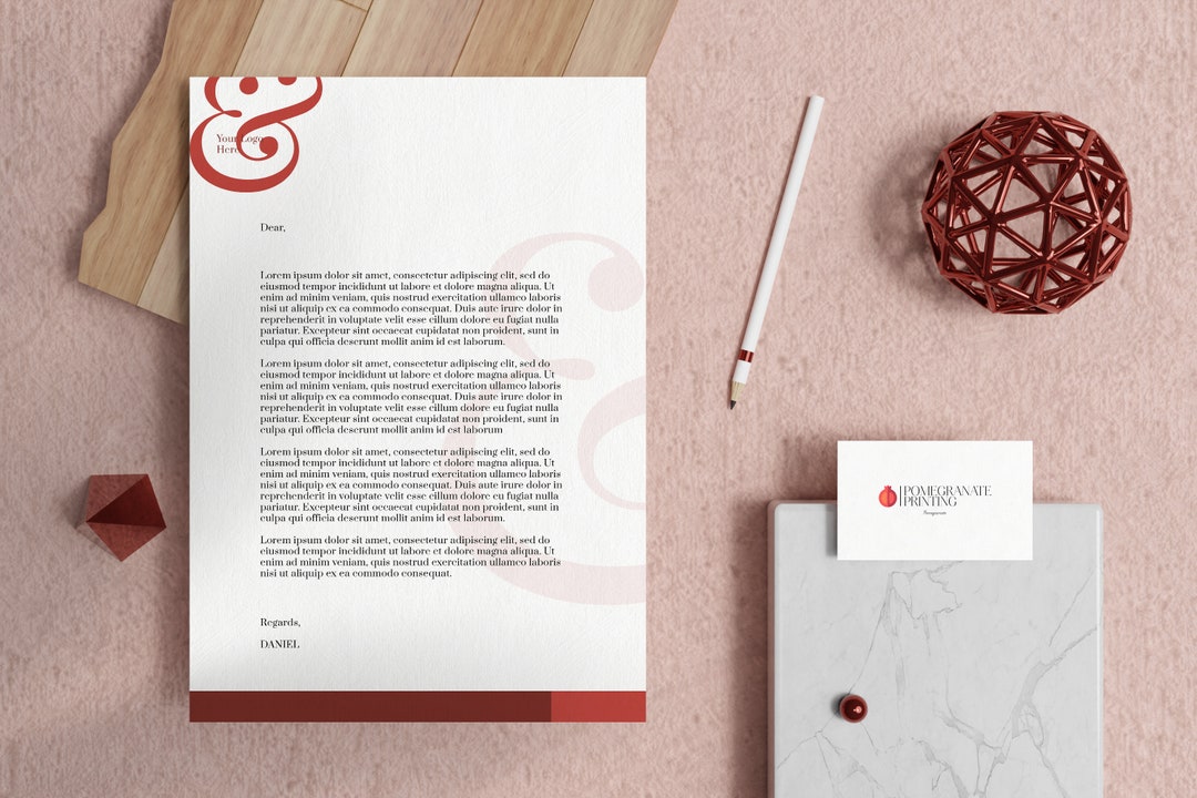 Full Color Letterheads Printing 8.5" X 11" Inches 70 Lb. Opaque Smooth ...