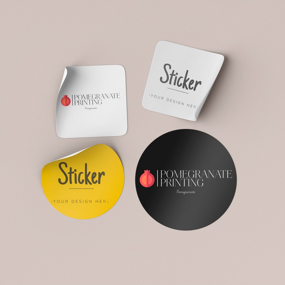 Custom Circle LOGO Stickers, Labels With Your Business Logo, Shop ...