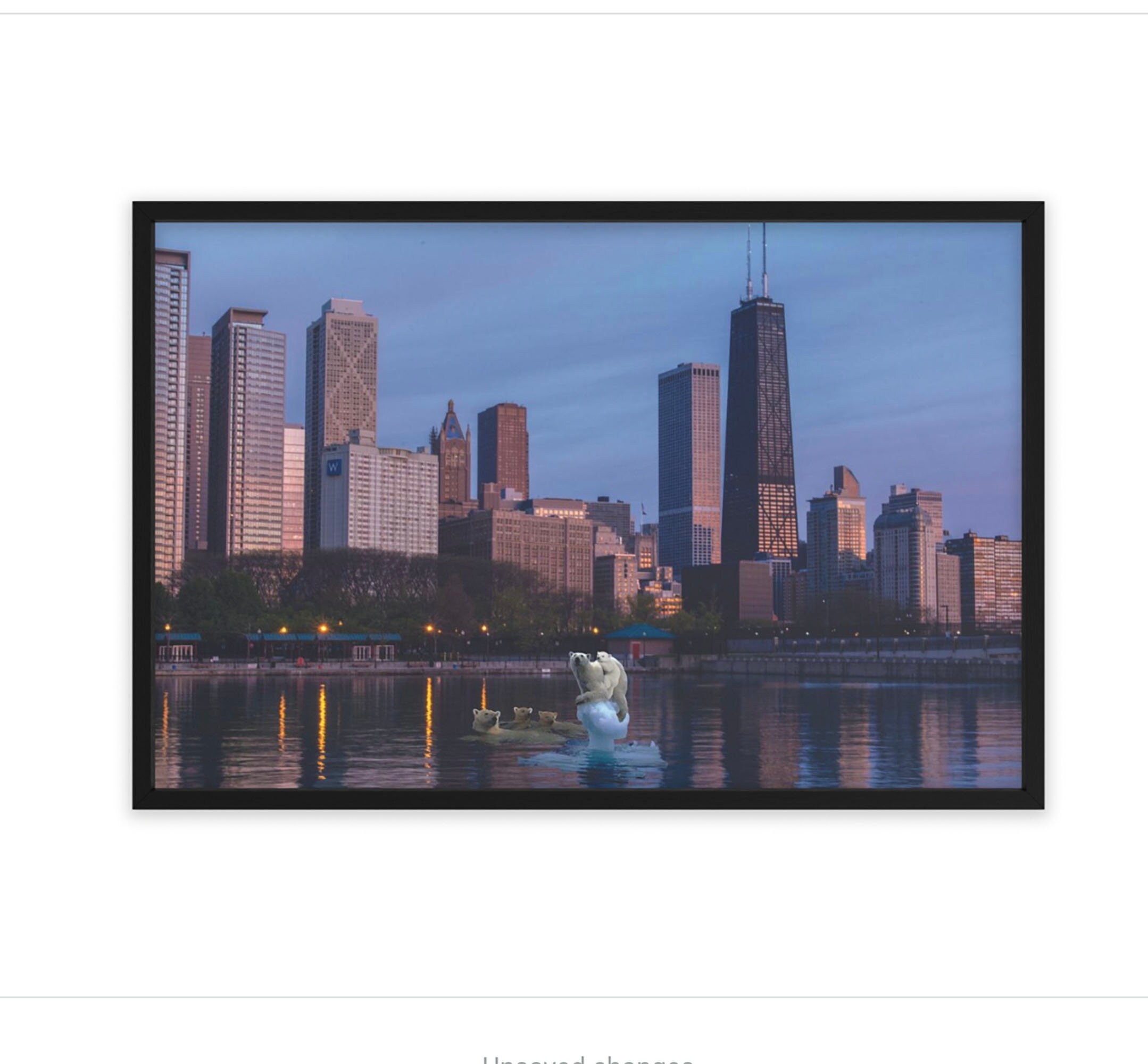 Chicago's Other Bears, Surreal Cityscape, Surreal Chicago, Chicago ...