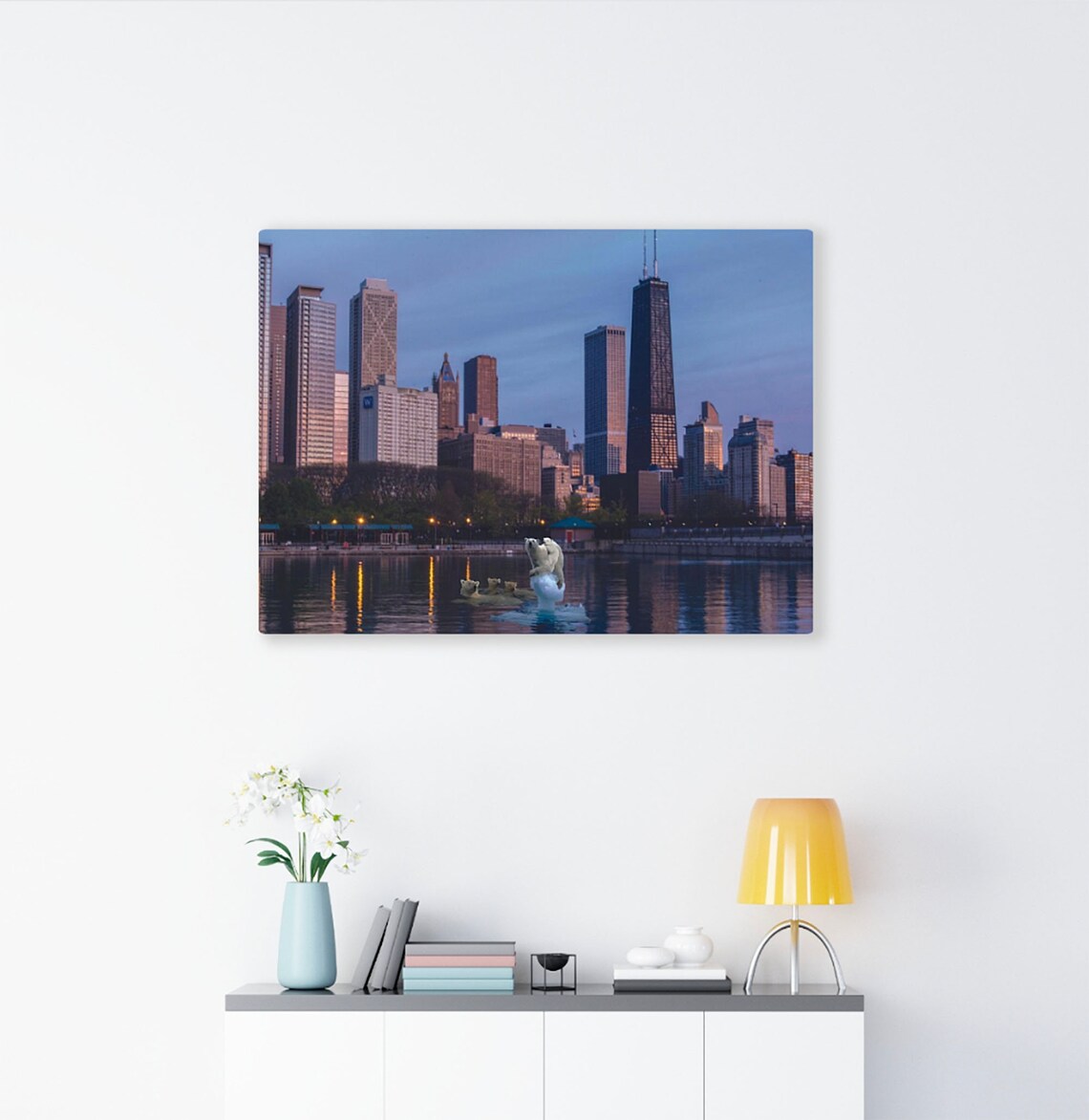 Chicago's Other Bears Surreal Cityscape Surreal Chicago | Etsy