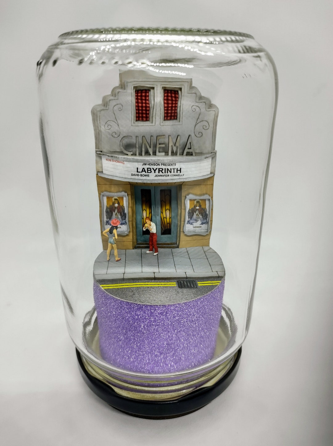 Labyrinth Miniature, Cinema Diorama. Housed in a Glass Jar With ...