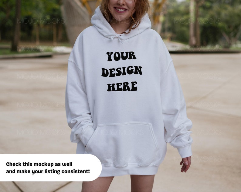 Gildan 18500 Back of Hoodie Mockup Oversized Hoodie Mockup - Etsy