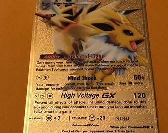 Zapdos Gold Card - Etsy
