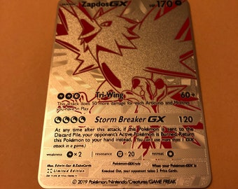 Zapdos Gold Card - Etsy