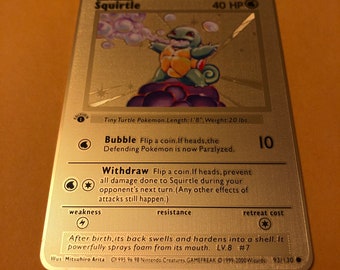 Squirtle Card - Etsy