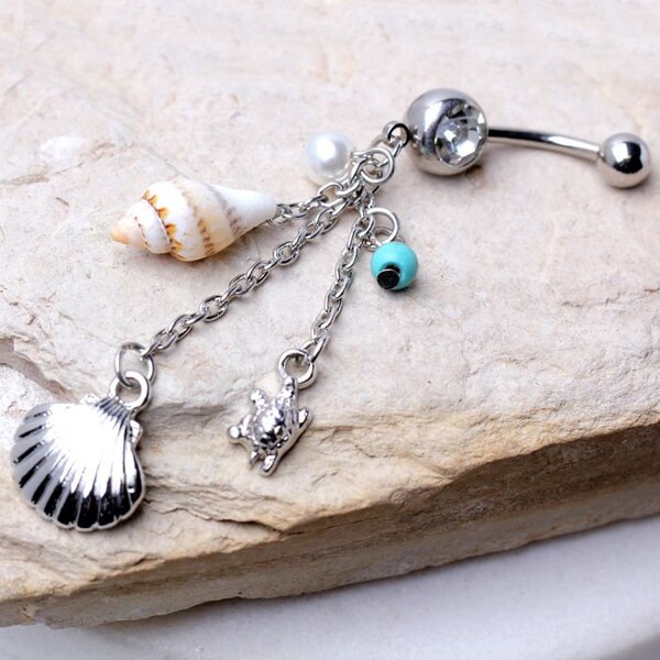 Beach Belly Ring - Etsy