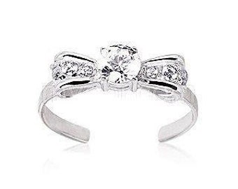 Bow Toe Ring - Etsy