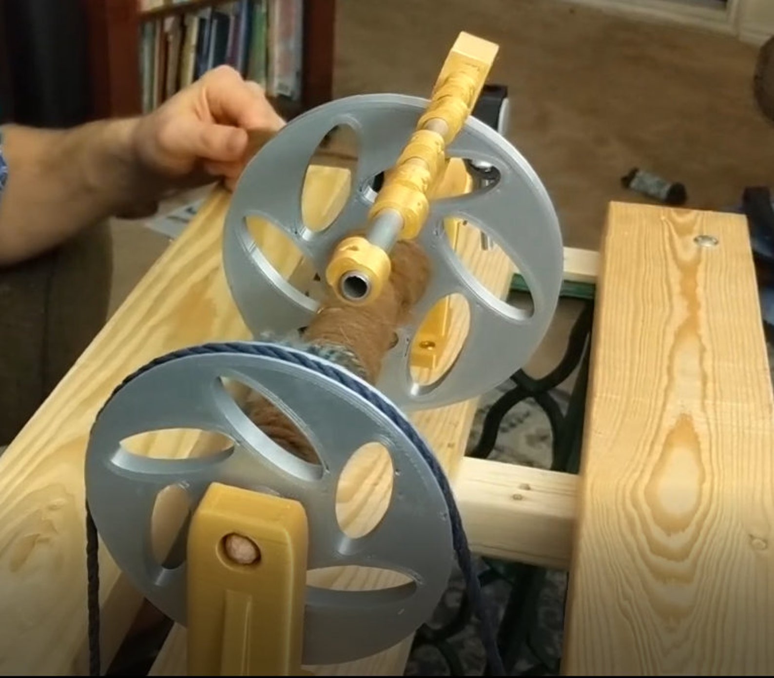 Jumbo Flyer Kit for Treadle Sewing Machine to Spinning Wheel Conversion ...