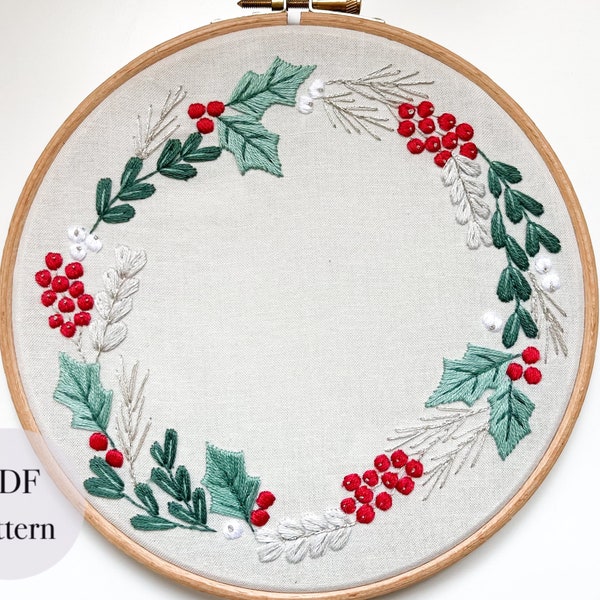 Christmas Embroidery Pattern - Etsy