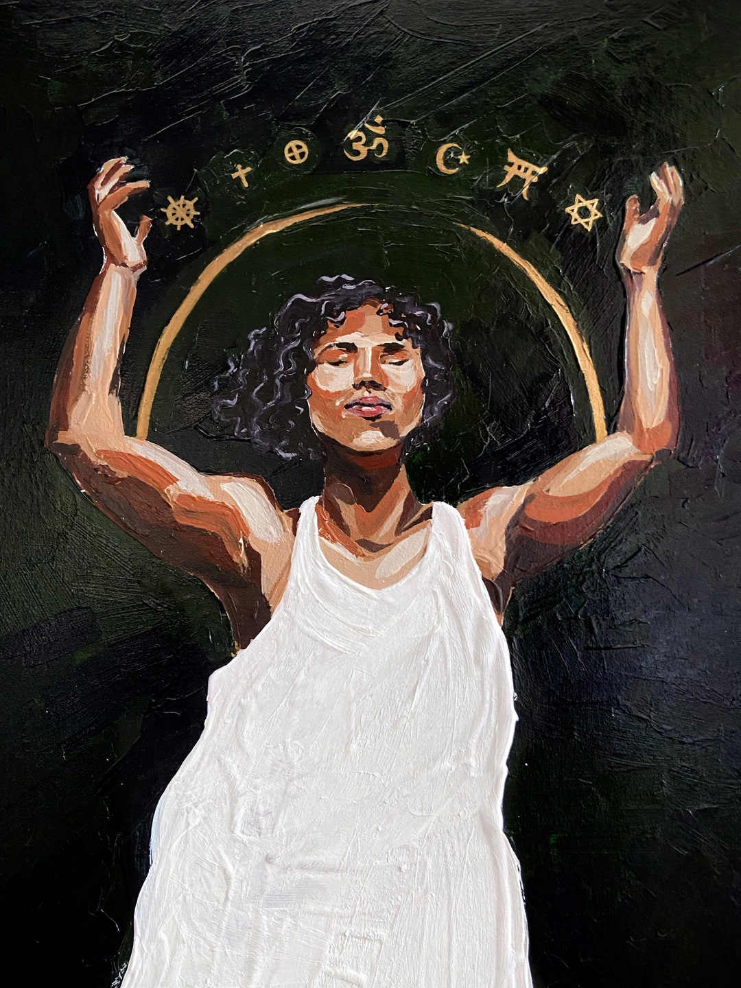 God? God. - Painting of God- Spiritual Art- Religious Tolerance- God ...