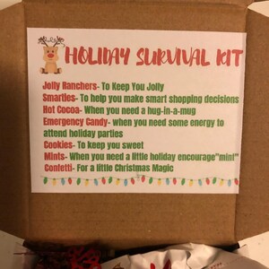 Holiday Survival Kit. Employee Christmas Appreciation Gift. Staff Gift ...