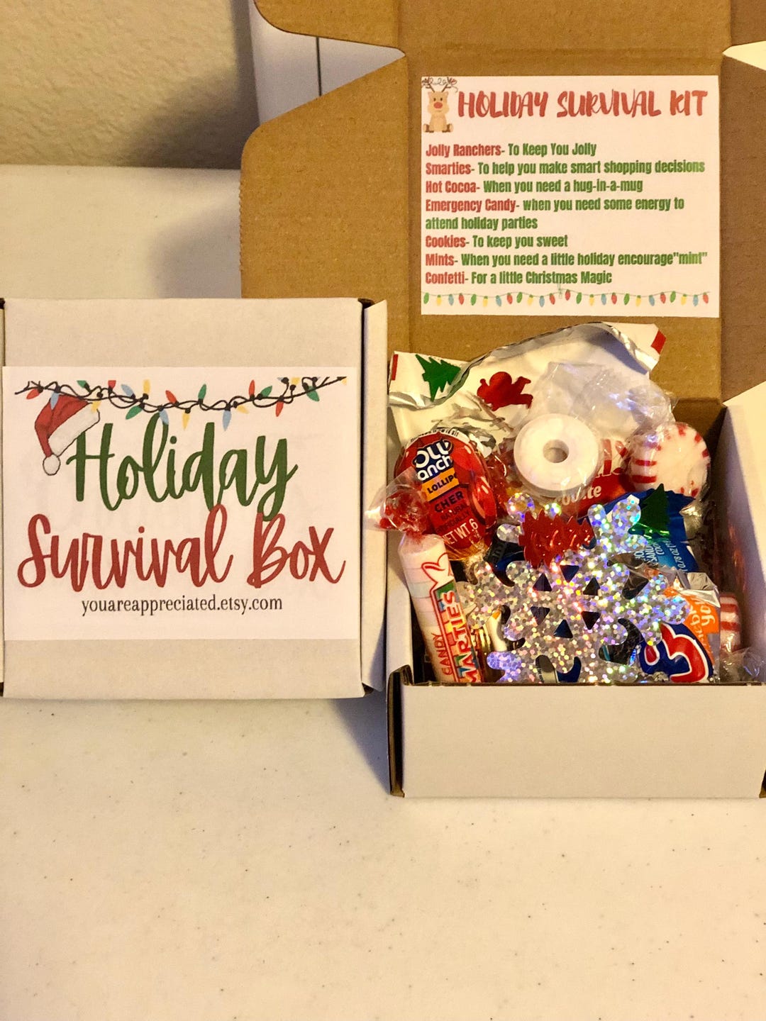 Holiday Survival Kit. Employee Christmas Appreciation Gift. Staff Gift ...
