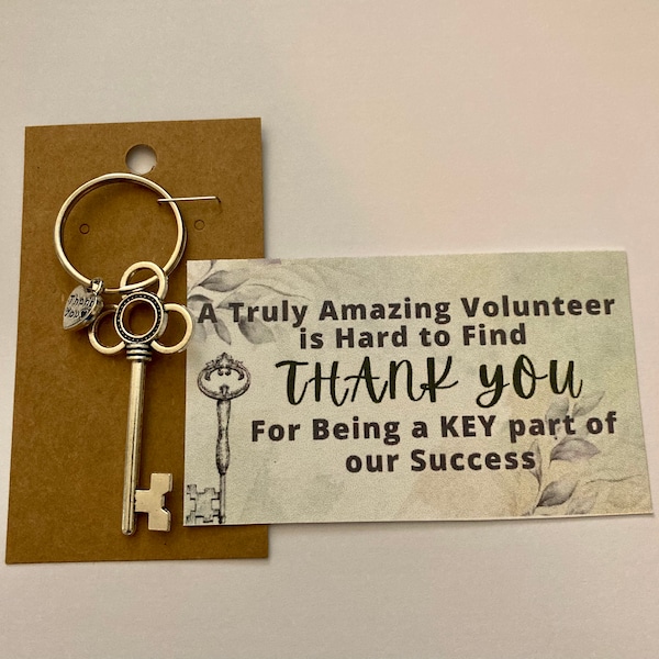 Volunteer Appreciation Keychain - Etsy