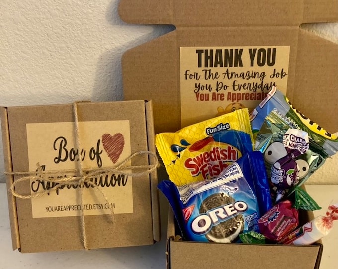 Appreciation Box. Best Employee Appreciation Gifts.unique - Etsy