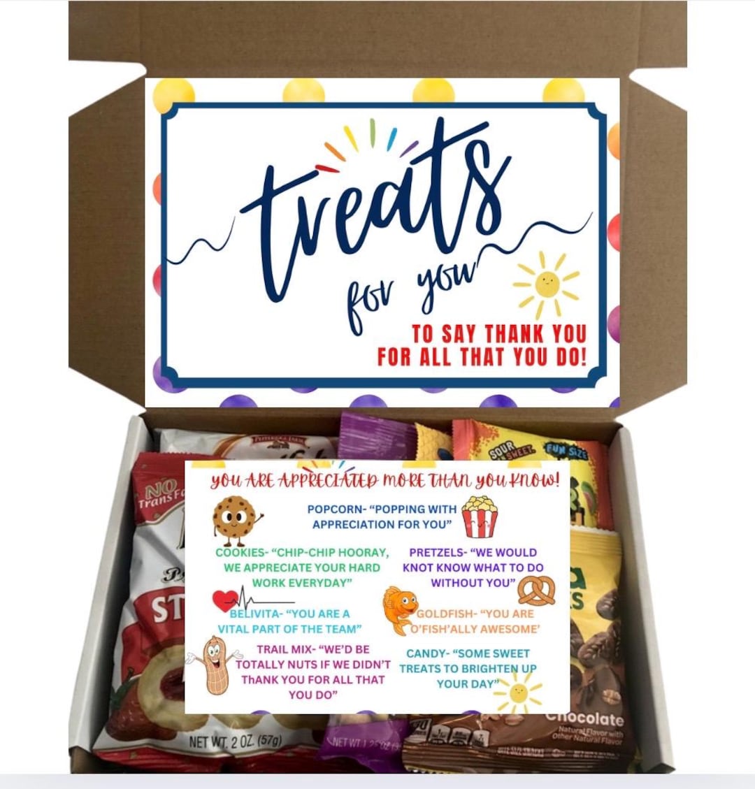 Treat Appreciation Gift. Coworker Gifts. Corporate Gifts. Employee ...