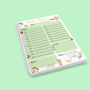 Cottagecore Planner Pages, PDF Planner, Daily Schedule, A5 Printable ...