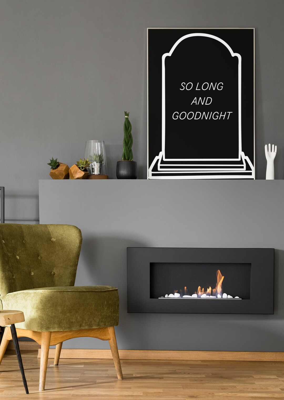 So Long and Goodnight Gravestone Image, Instant Download, Printable ...