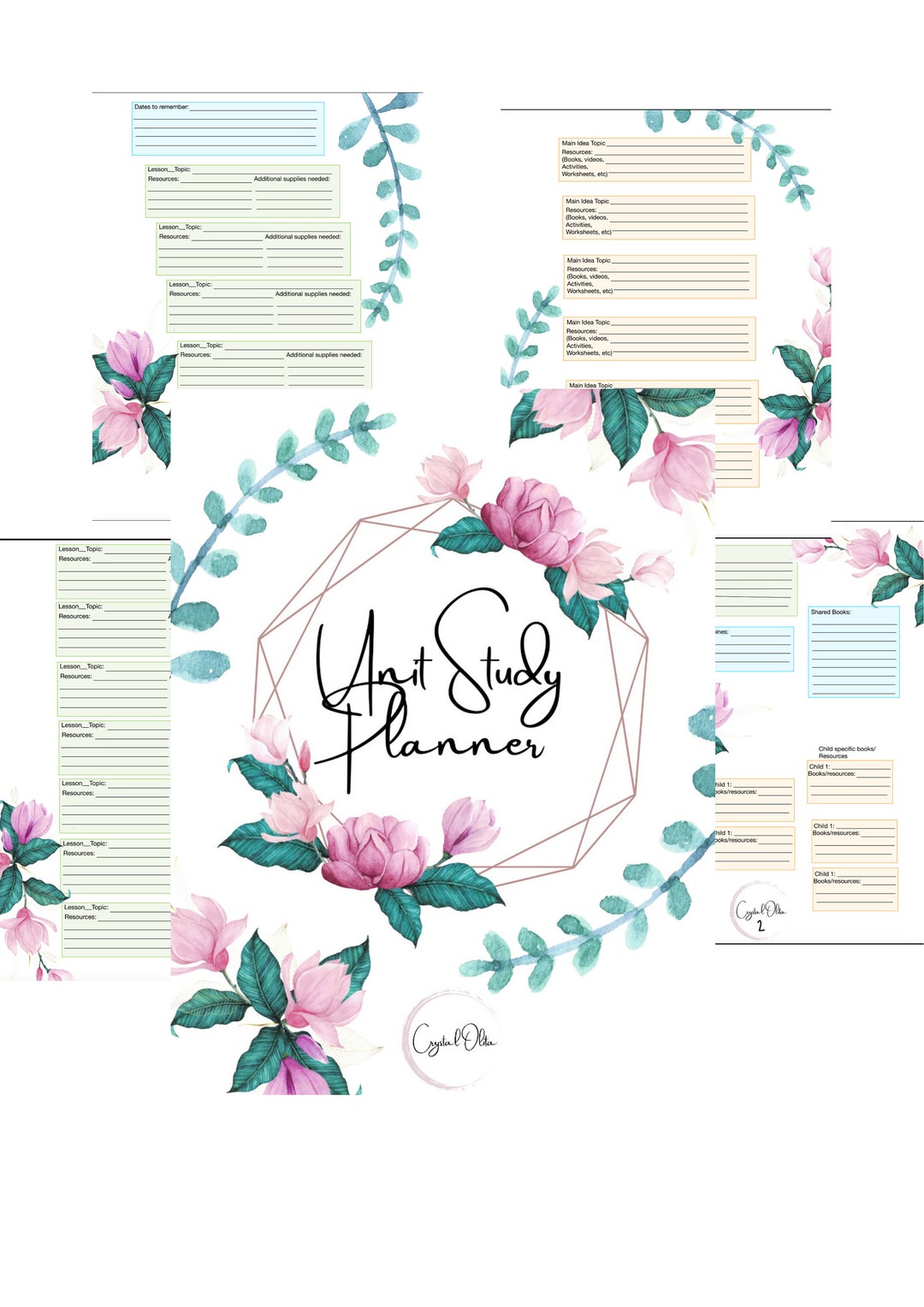 Homeschool Unit Study Planner - Etsy