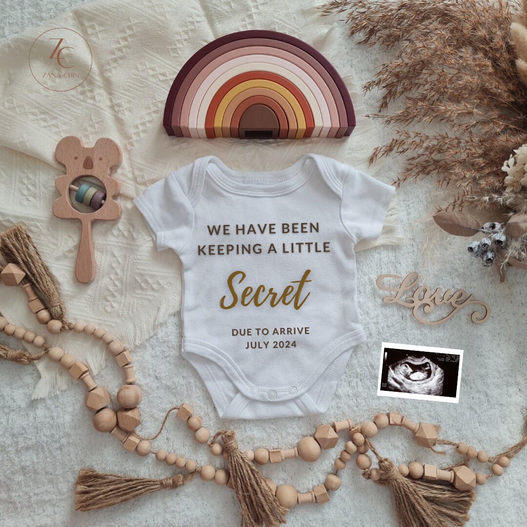 Gender Neutral Pregnancy Announcement Digital, Baby Announcement, Baby ...