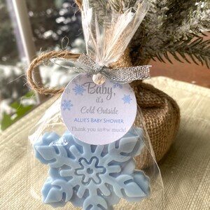 10 Snowflake Soap Baby Shower Favors Little Snowflake is on the Way ...