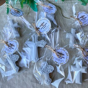 40 Cross Soap Favors Baptism Favors Communion Favors Christening Favors Add Personalized Tag ...
