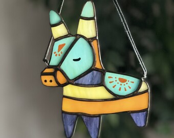 Stained Glass Donkey - Etsy