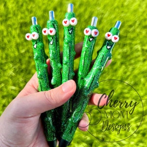 Texas Pickle Pen, Glitter Inkjoy Gel Pen, Glitter Resin Gel Pen - Etsy