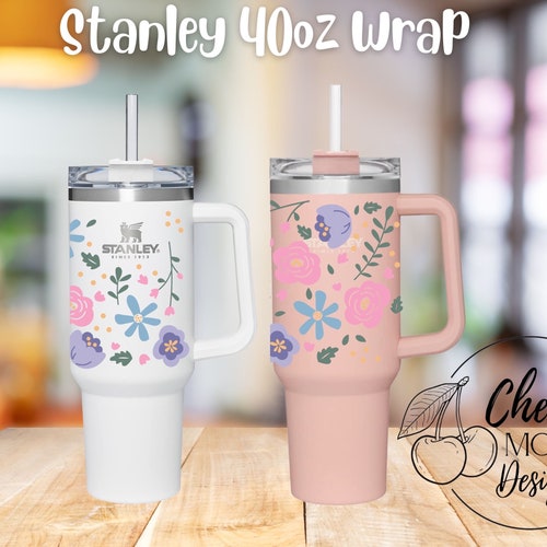 Stanley 40 Oz Tumbler Cup Wrap Sunflower and Leopard Print - Etsy