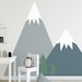 Mountains Wall Decal Playroom Wall Decal Kids Room Decor | Etsy