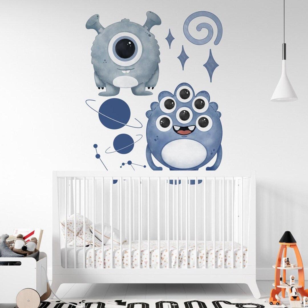 Little Monsters Wall Decals | Monsters Wall Stickers | Kids Decor ...