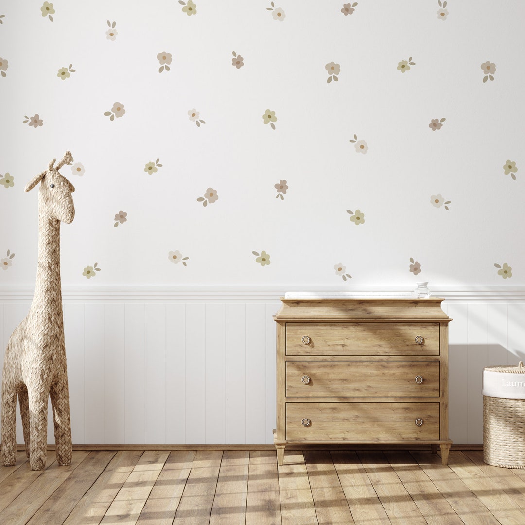 Flowers Wall Decal | Bedroom Wall Decal, Nursery Wall Decal, Playroom ...