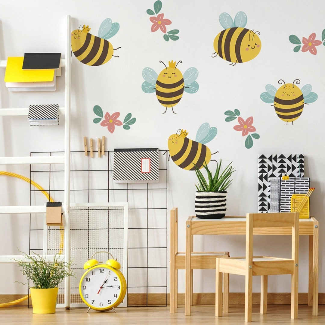 Bee Wall Decals | Back-to-school Wall Stickers | Bee Loved - Etsy